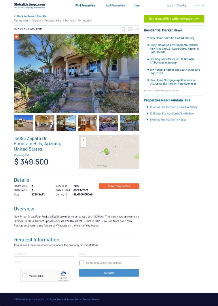 Real Estate Advertising | GlobalListings.com